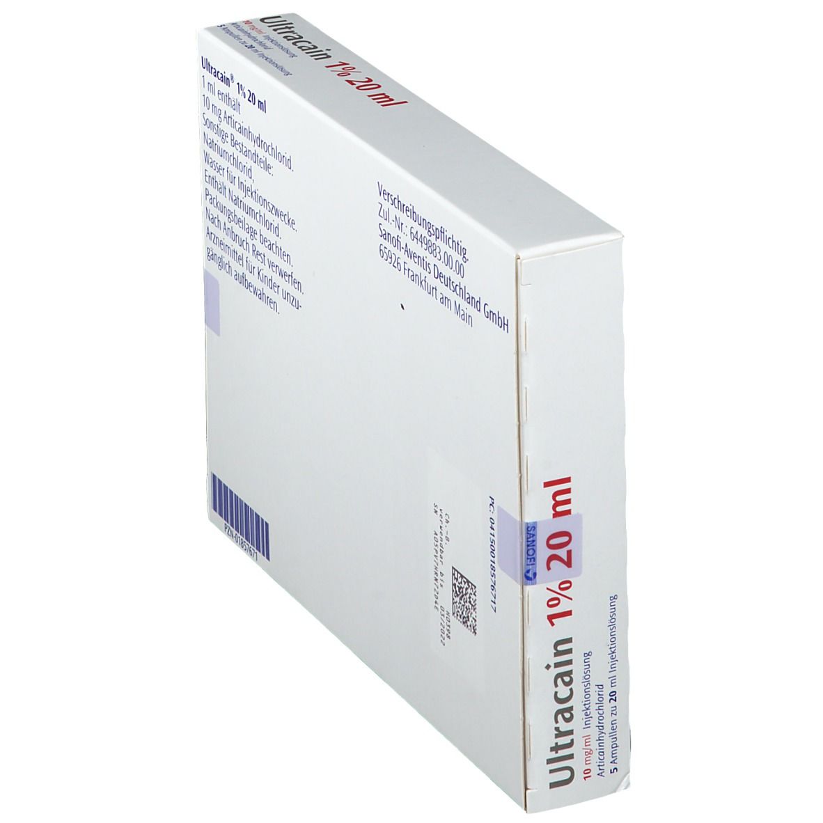 Ultracain® 1% 20 ml 5x20 ml mit dem E-Rezept kaufen - Shop Apotheke