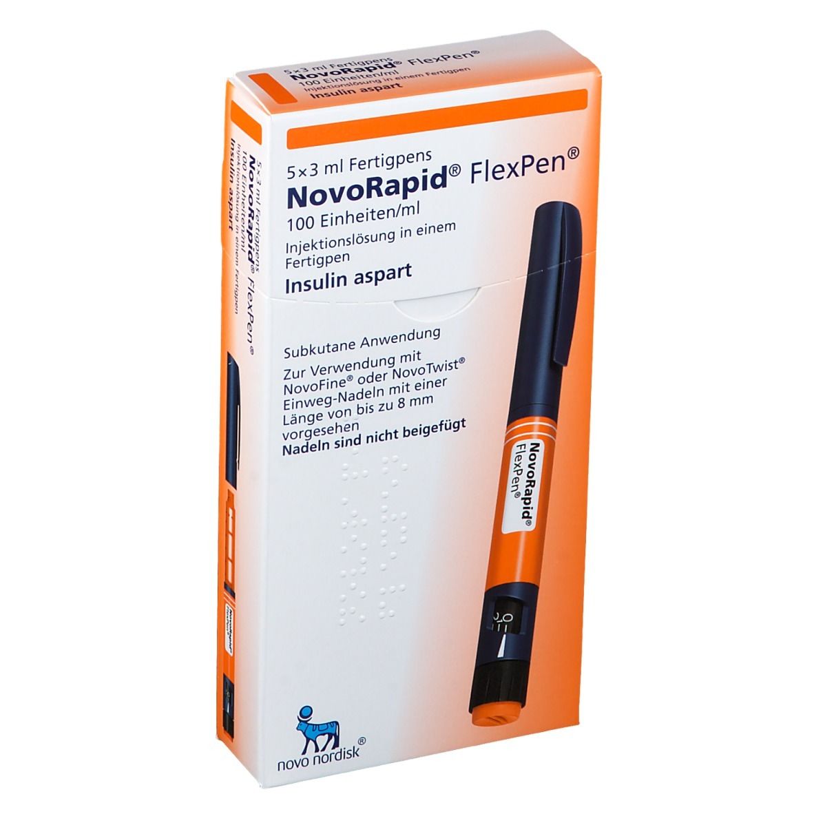 NovoRapid® FlexPen® 100 Einheiten/ml 5x3 ml mit dem E-Rezept kaufen ...