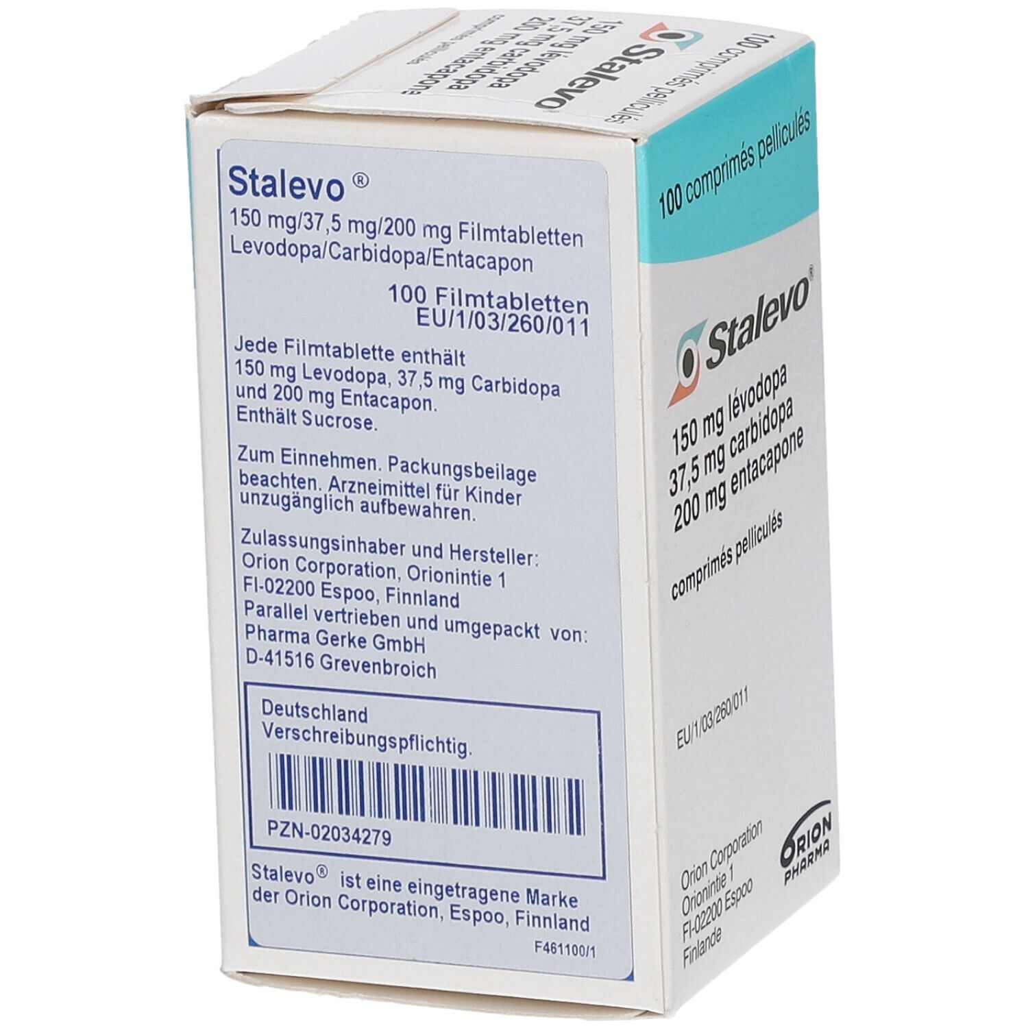 Stalevo 150 mg/37,5 mg/200 mg 100 St mit dem E-Rezept kaufen - Shop ...