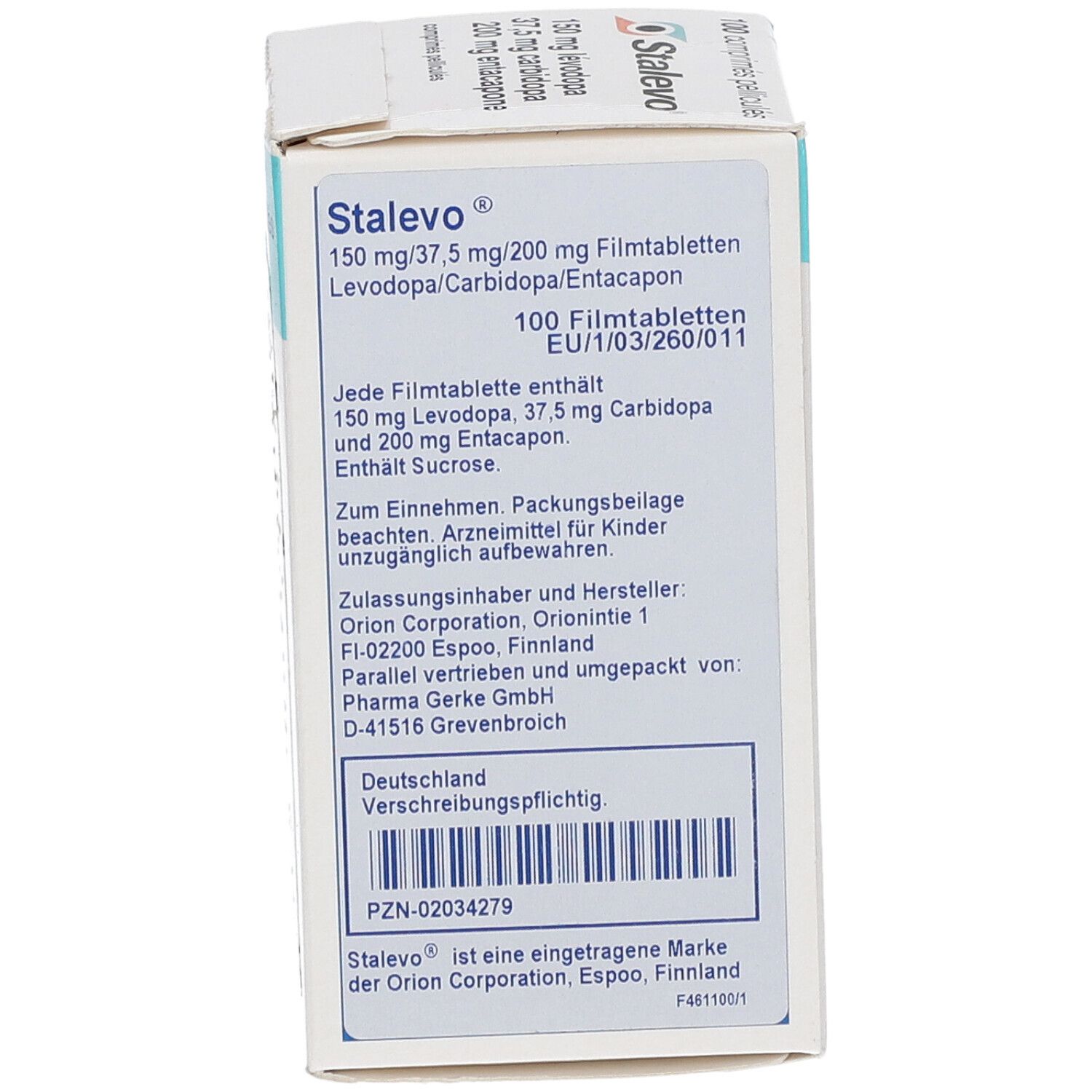 Stalevo 150 mg/37,5 mg/200 mg 100 St mit dem E-Rezept kaufen - Shop ...