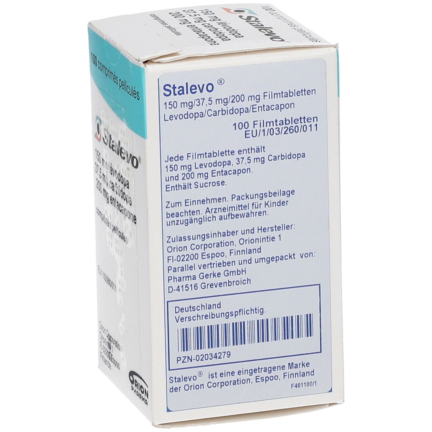 Stalevo 150 mg/37,5 mg/200 mg 100 St mit dem E-Rezept kaufen - Shop ...