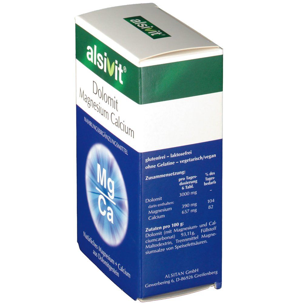 alsivit® Dolomit Magnesium Calcium 210 St - Shop Apotheke