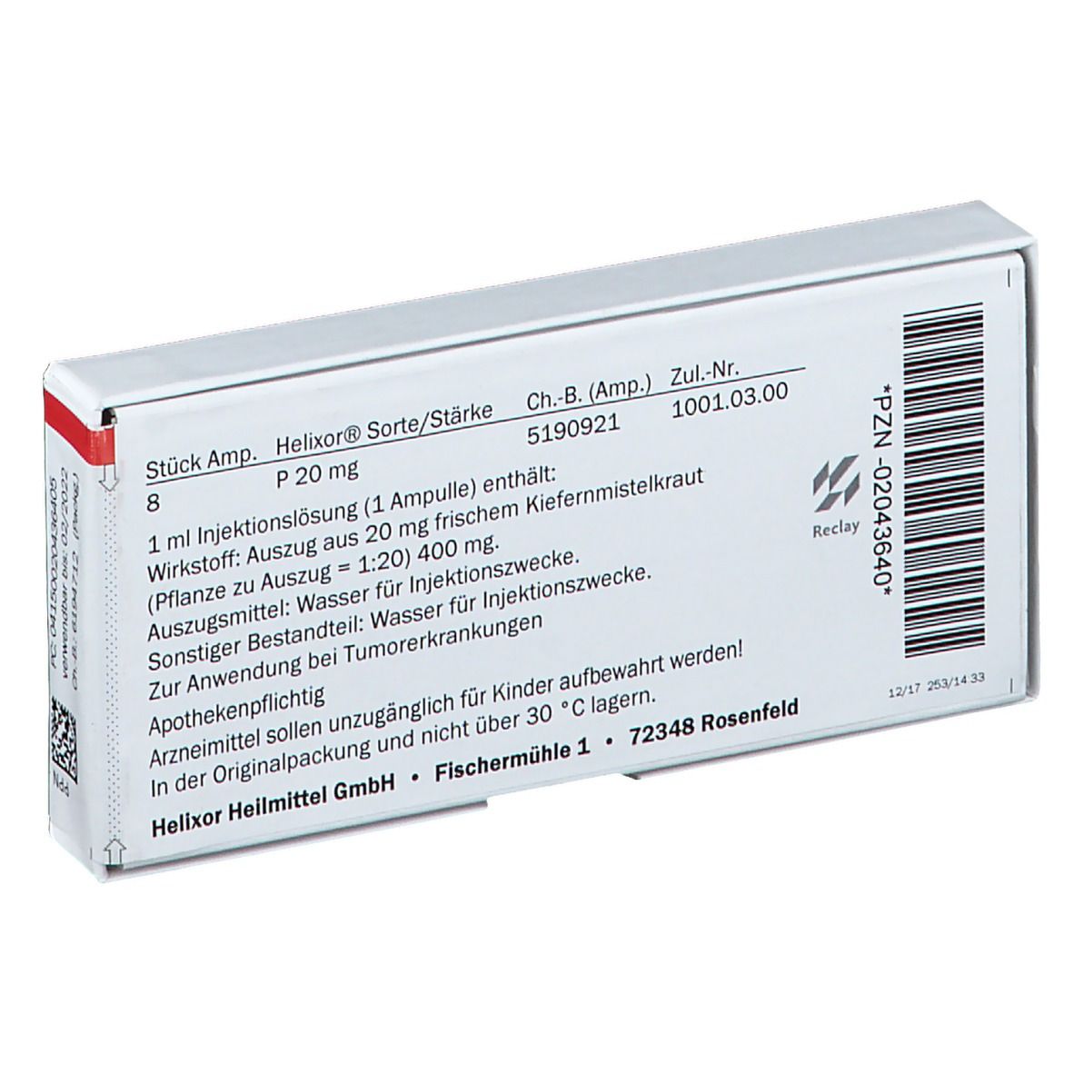 Helixor® P 20 mg 8 St - shop-apotheke.com