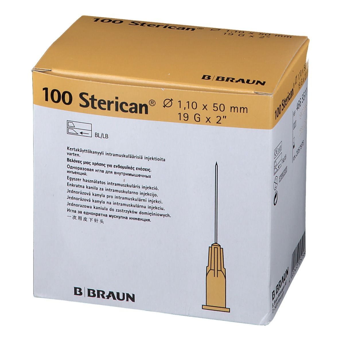 Sterican® Intramuskulär mit Langschliff G 19 x 2 / ø 1,10 x 50 mm 100 ...