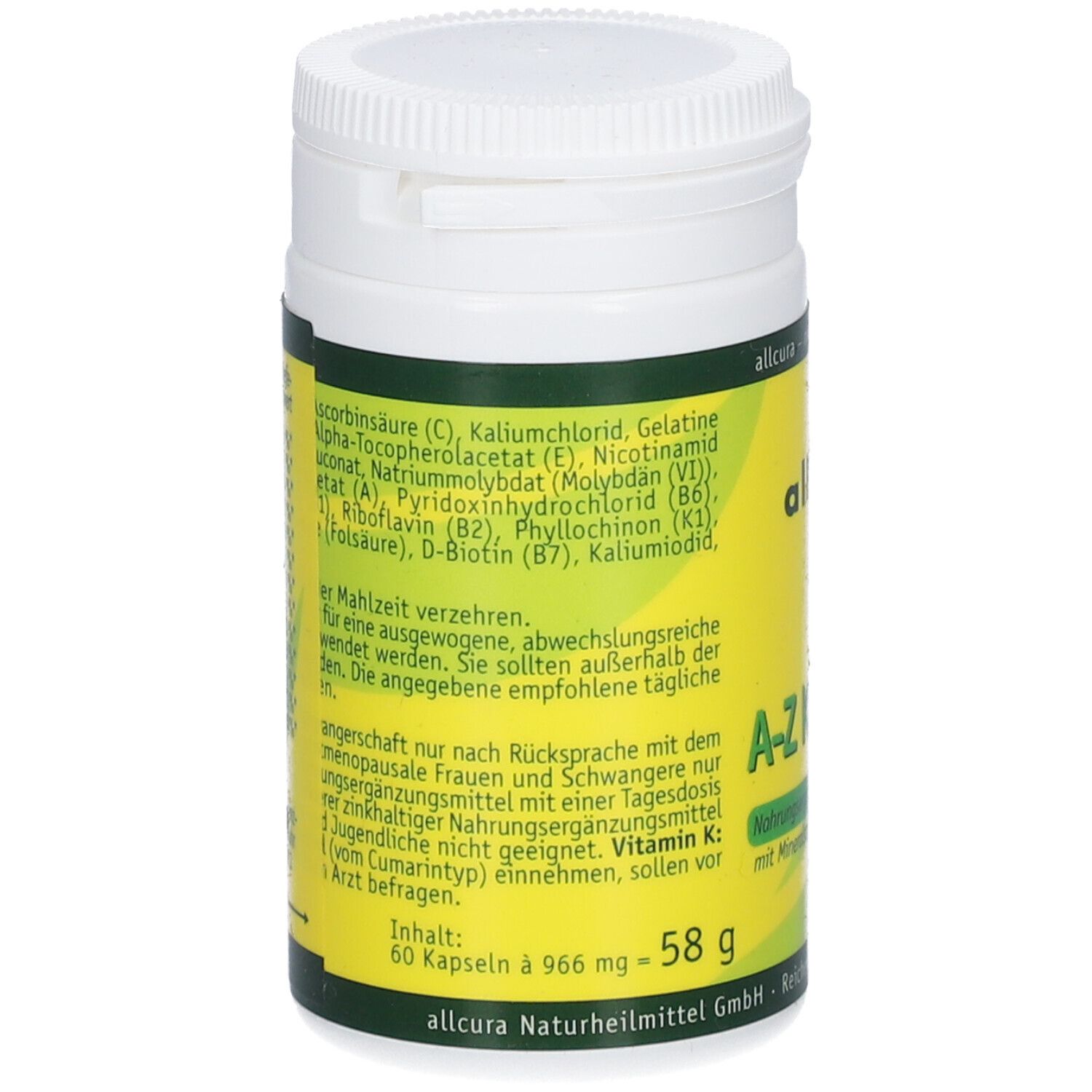 allcura A - Z Kapseln 60 St - Shop Apotheke