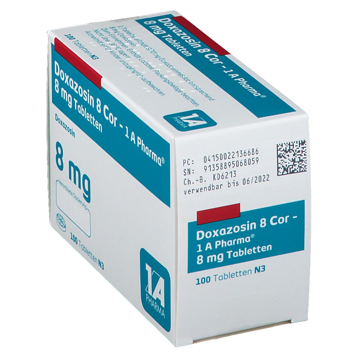 Doxazosin 8 Cor 1A Pharma® 100 St mit dem E-Rezept kaufen - Shop Apotheke