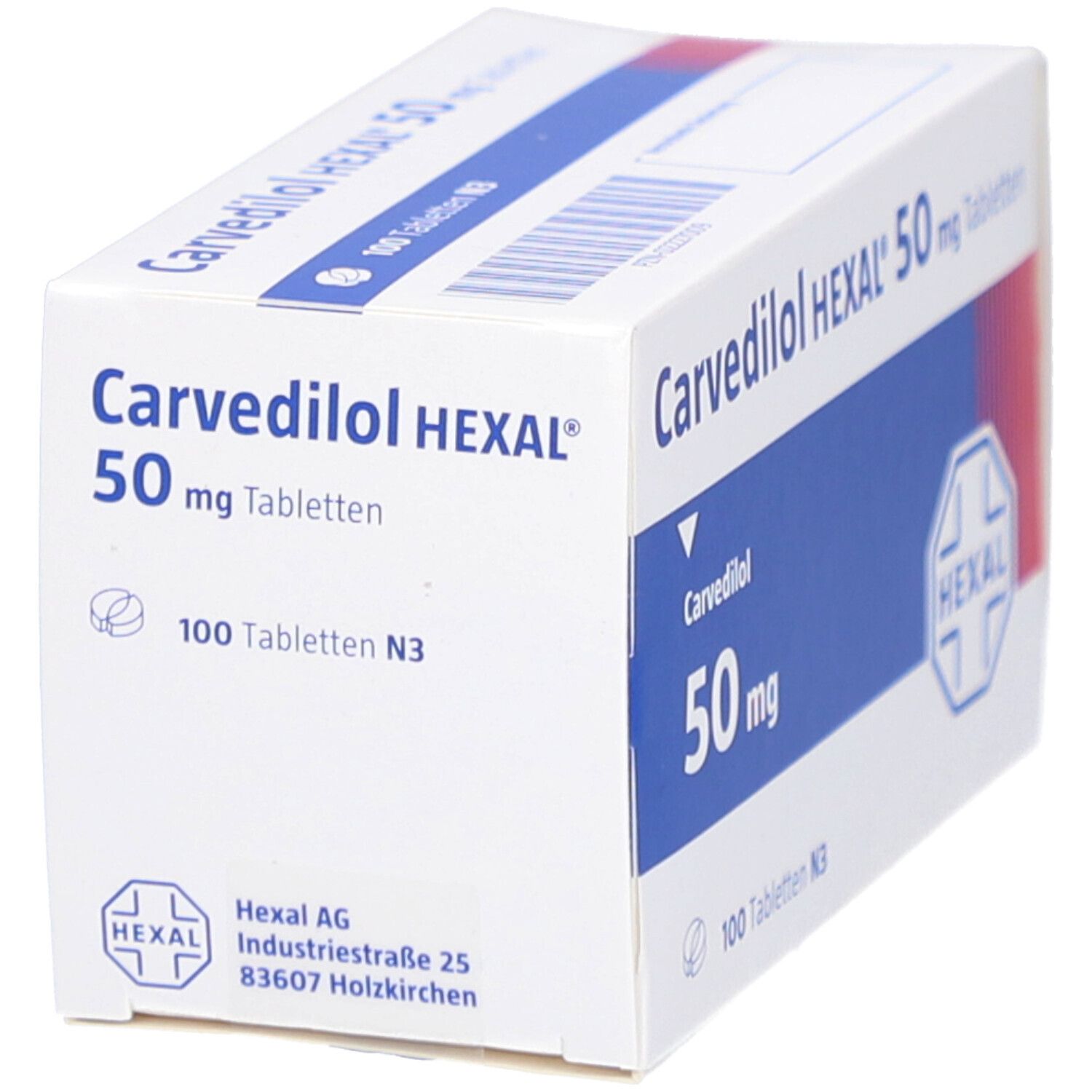 Carvedilol HEXAL® 50 mg 100 St mit dem E-Rezept kaufen - Shop Apotheke
