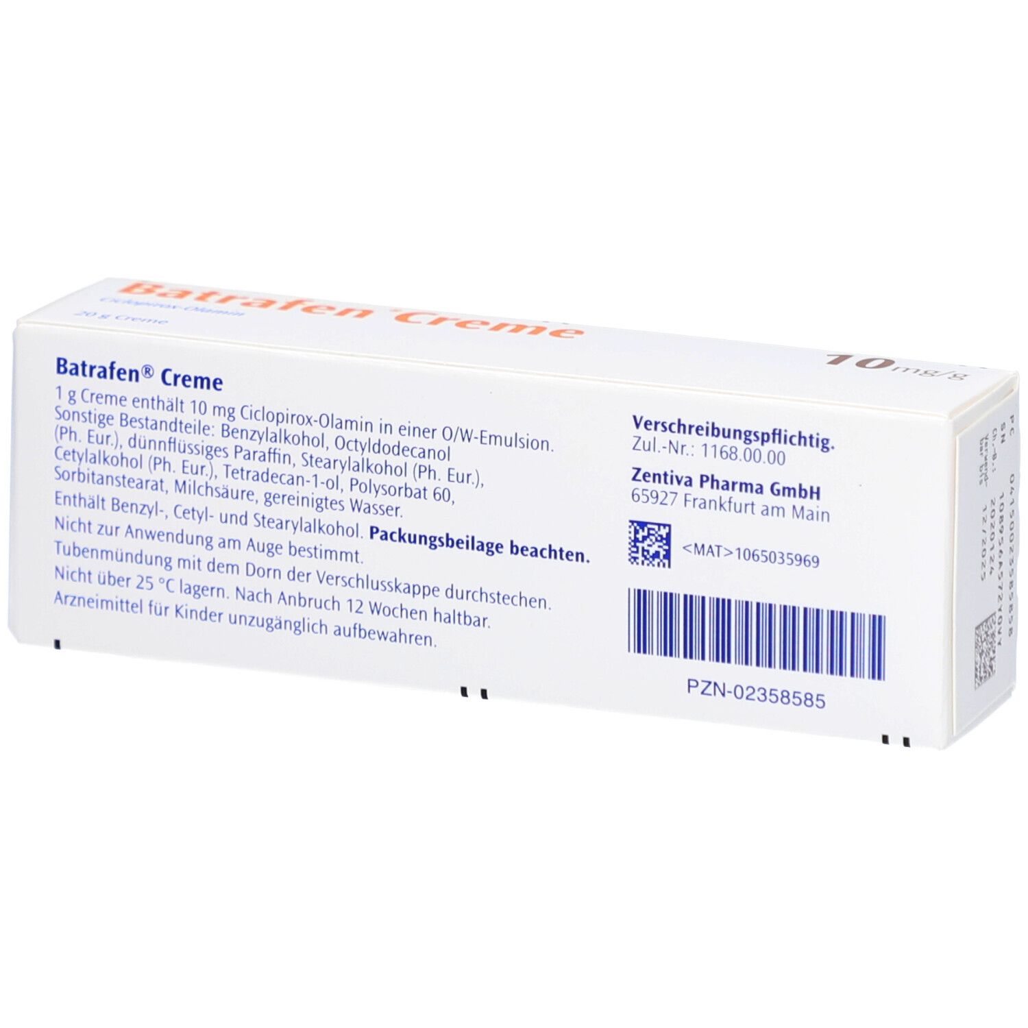 Batrafen® Creme 10 mg/g 20 g - shop-apotheke.com