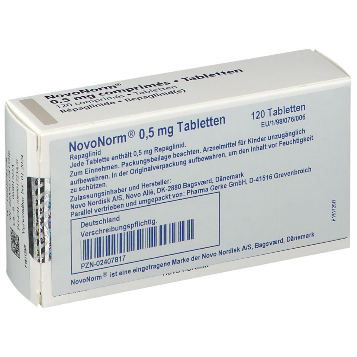 Novonorm 0,5 mg 120 St mit dem E-Rezept kaufen - Shop Apotheke
