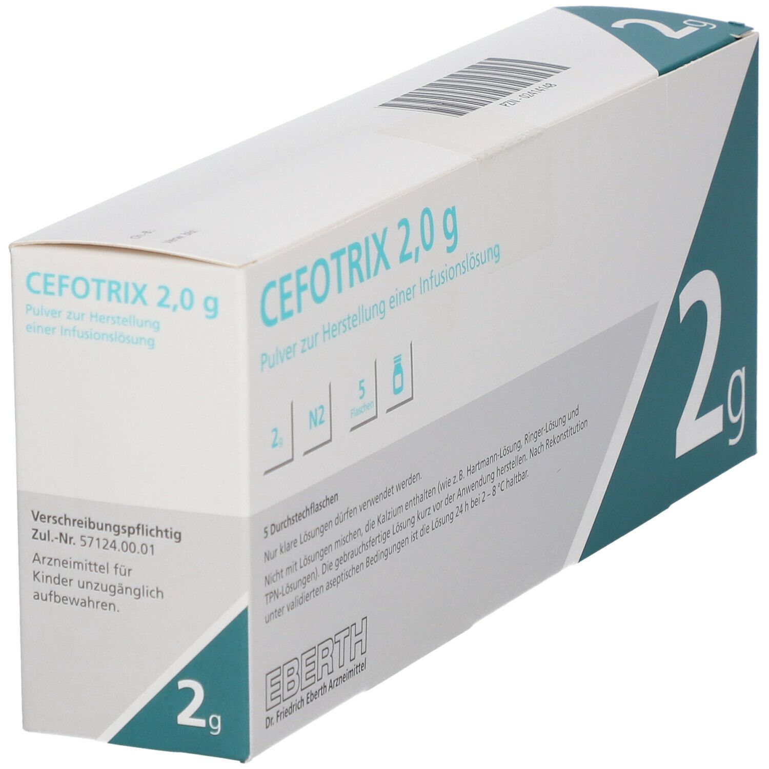 CEFOTRIX 2,0 g 5 St mit dem E-Rezept kaufen - Shop Apotheke