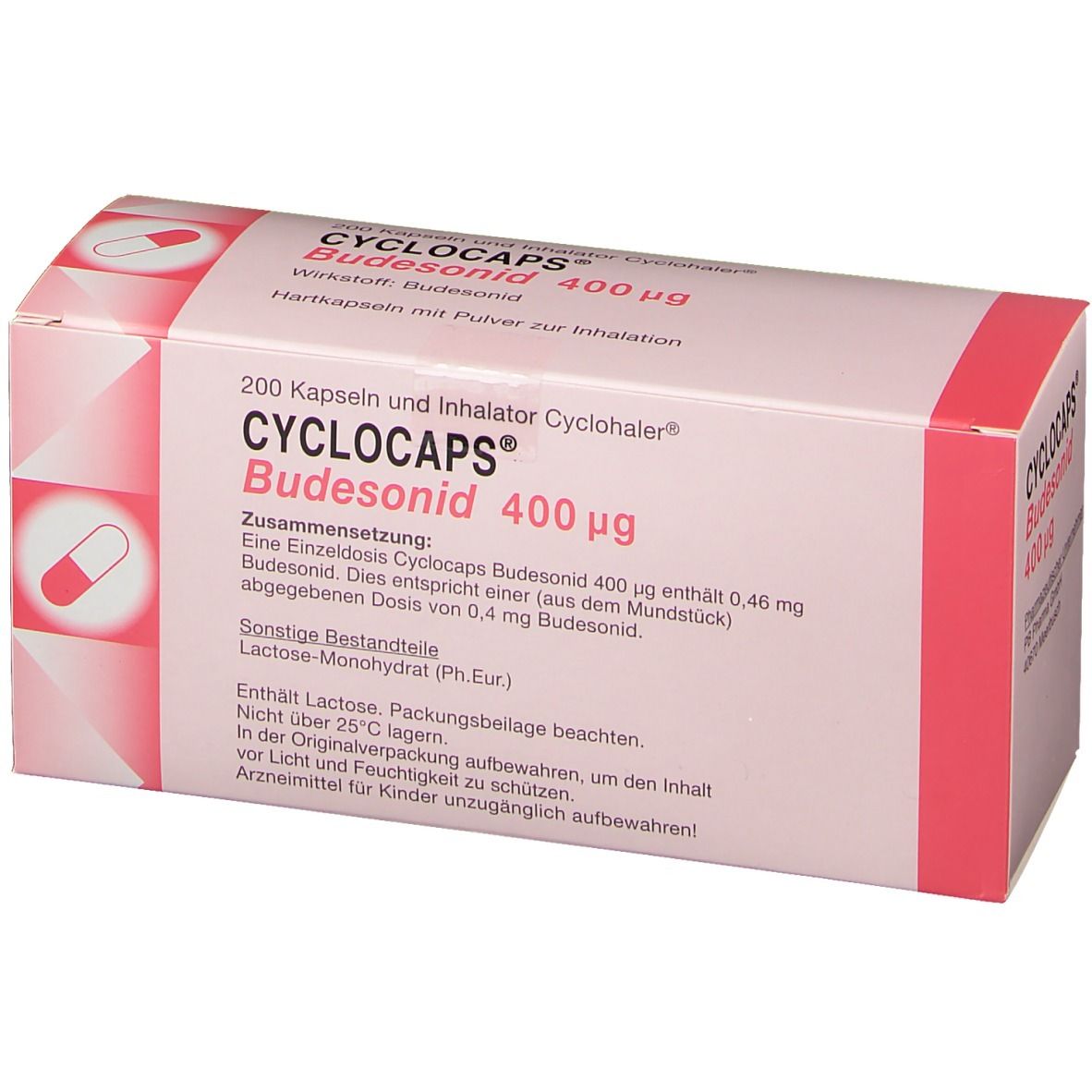 Cyclocaps Budesonid 400ug Inh.Kaps.+Cycloh. 200 St - shop-apotheke.com