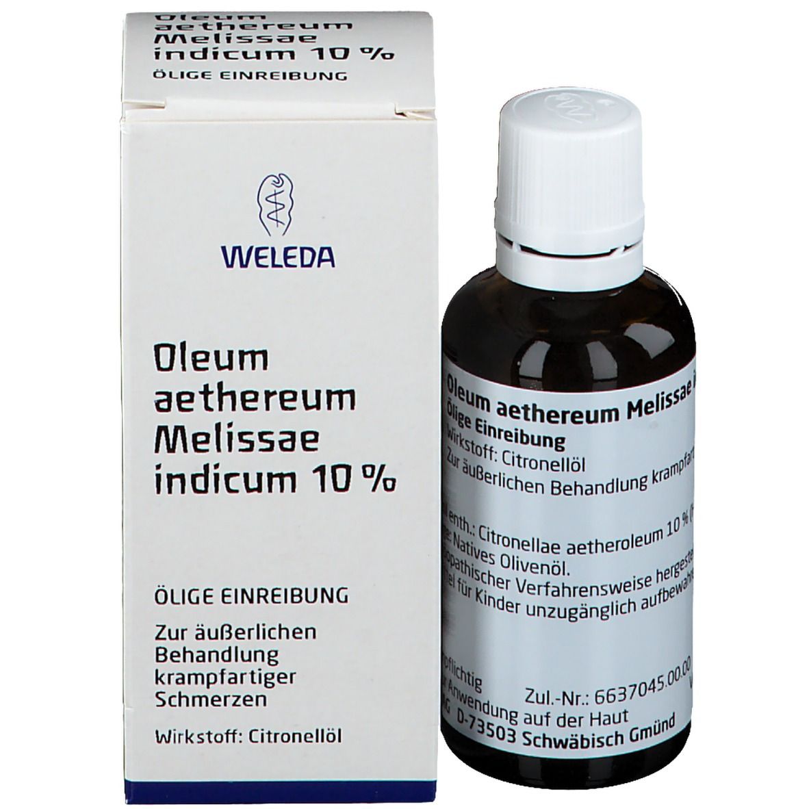 Oleum Aethereum Melissae Indicum 10 % 50 ml - Shop Apotheke