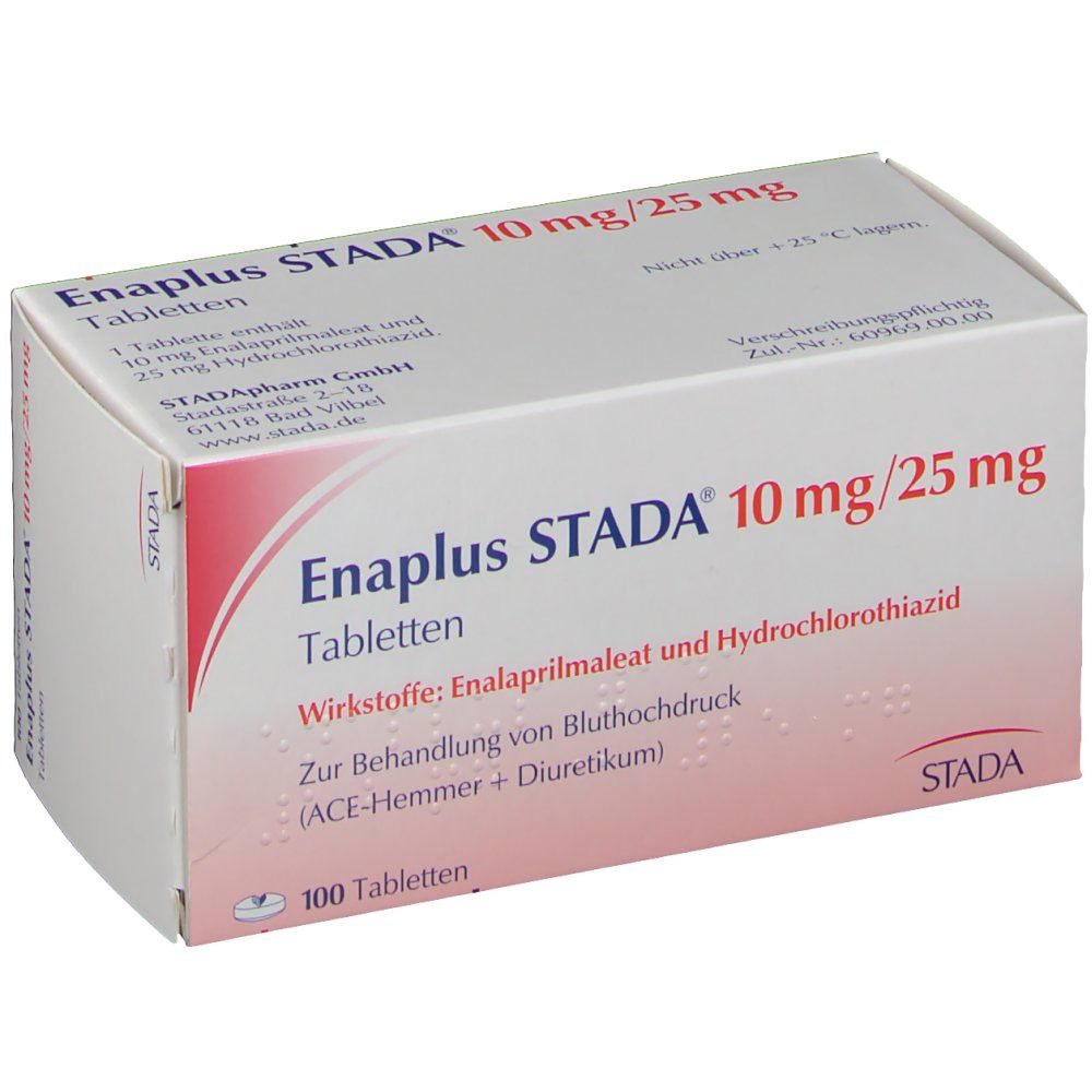 Enaplus STADA® 10 mg/25 mg 100 St mit dem E-Rezept kaufen - Shop Apotheke