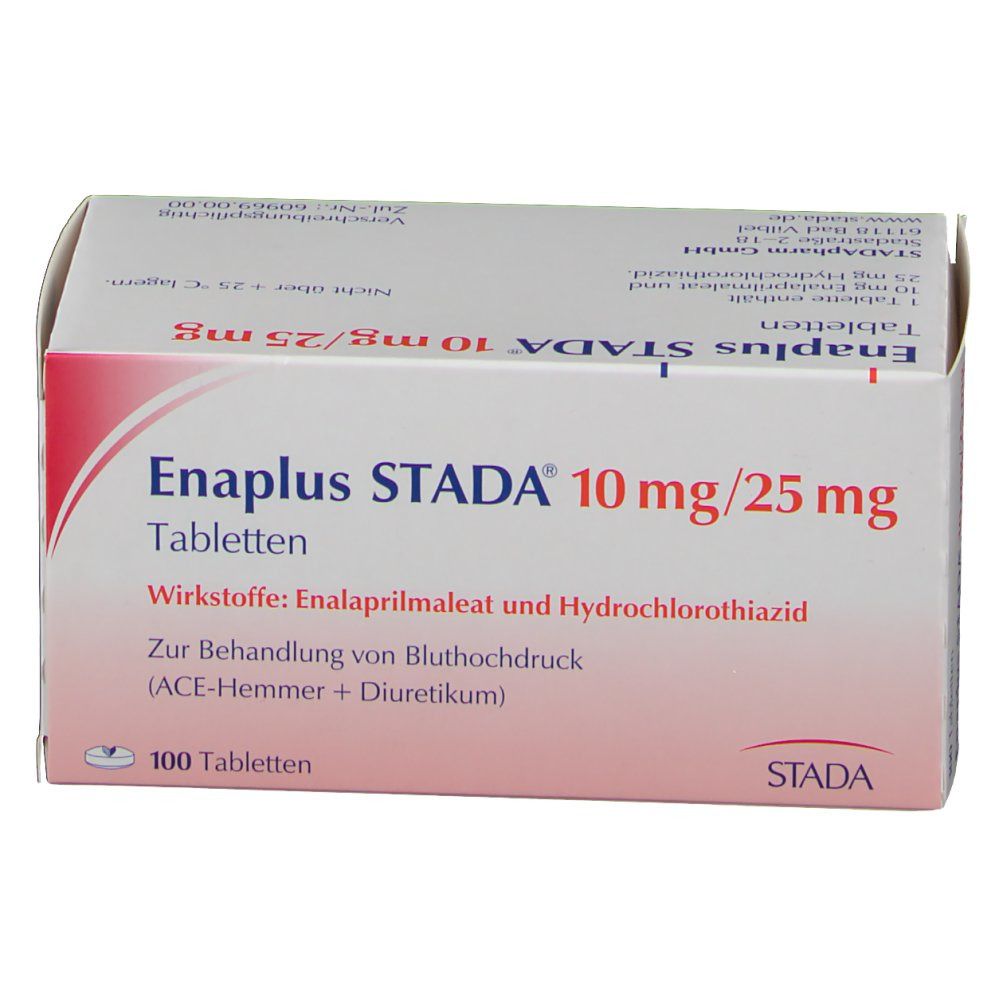 Enaplus STADA® 10 mg/25 mg 100 St mit dem E-Rezept kaufen - Shop Apotheke