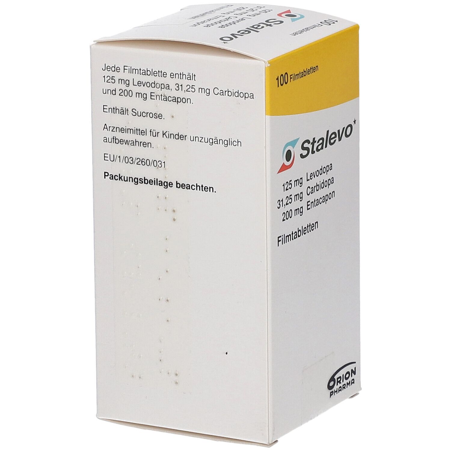 STALEVO 125 mg/31,25 mg/200 mg 100 St mit dem E-Rezept kaufen - Shop ...