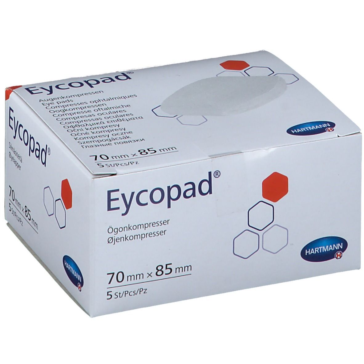 Eycopad® Augenkompresse unsteril 70x85mm 5 St - shop-apotheke.com