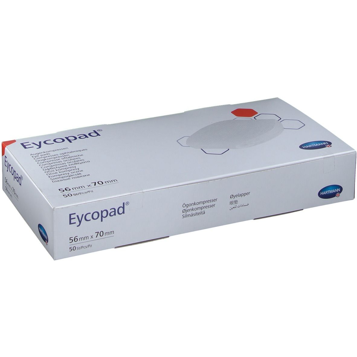 Eycopad® Augenkompresse unsteril 5,6 x 7 cm 50 St - shop-apotheke.com