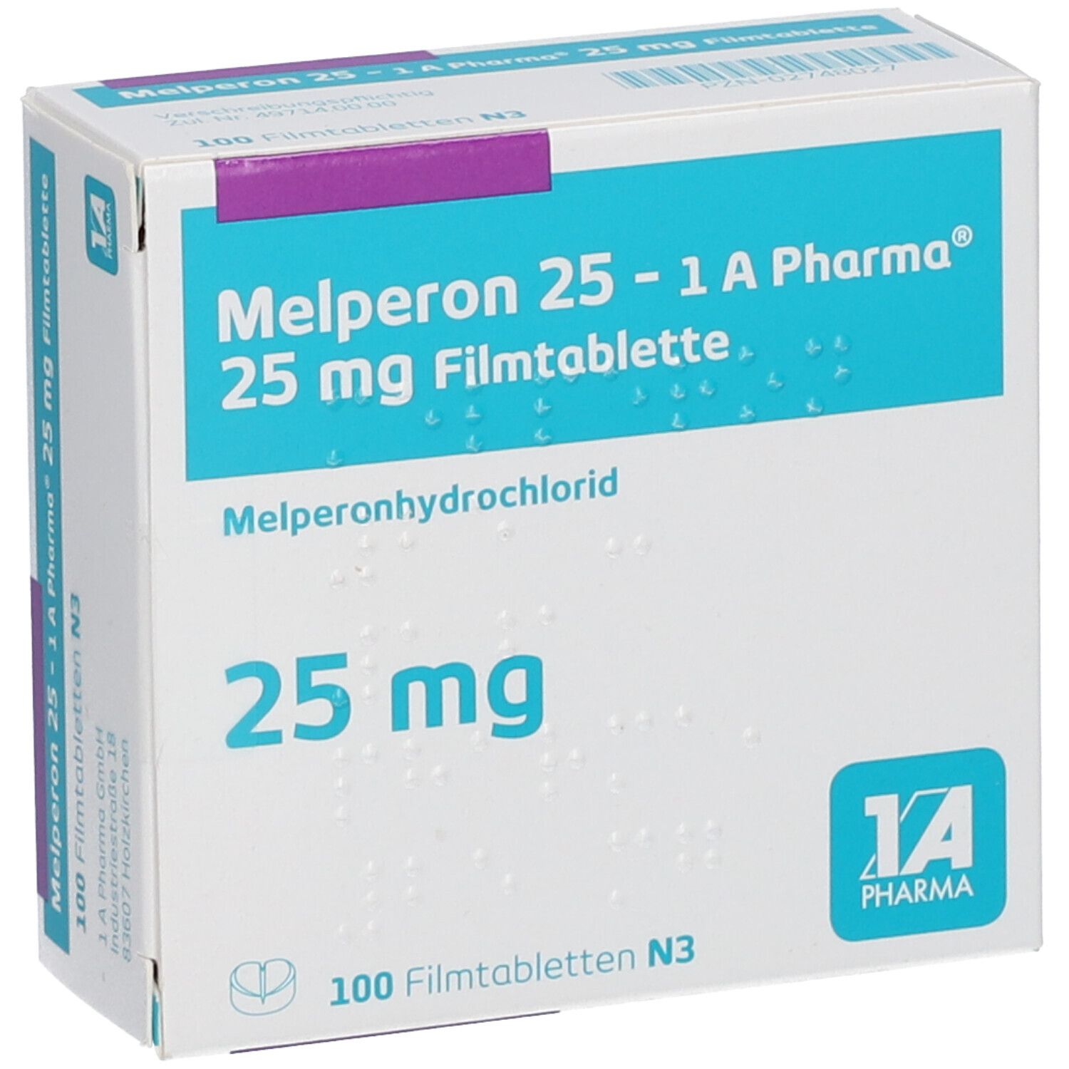Melperon 25 1A Pharma® 100 St mit dem E-Rezept kaufen - Shop Apotheke