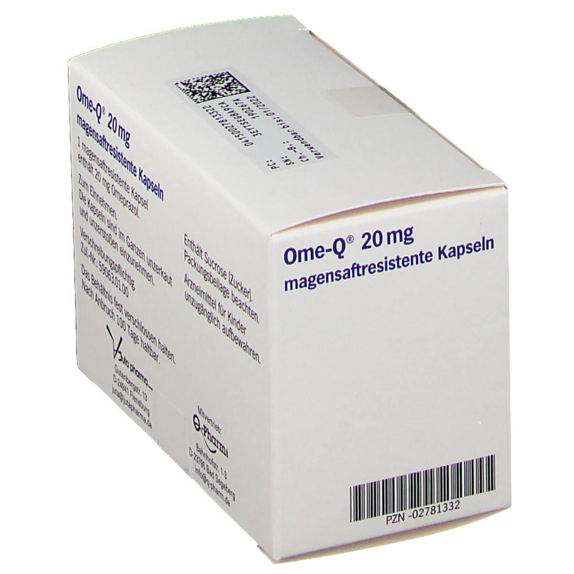 Ome-Q® 20 mg 60 St mit dem E-Rezept kaufen - Shop Apotheke