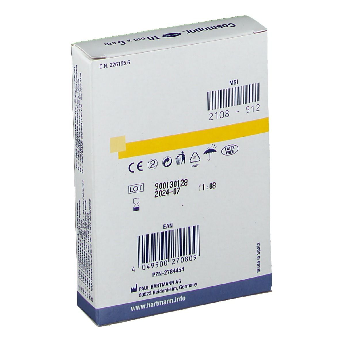 Cosmopor® Strip 6 cm x 1 m 1 St - Shop Apotheke