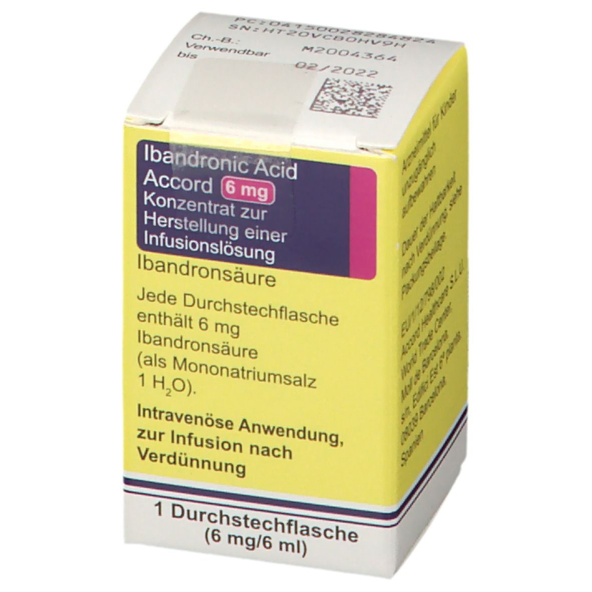 Ibandronic Acid Accord 6 mg/6 ml 1 St mit dem E-Rezept kaufen - Shop ...