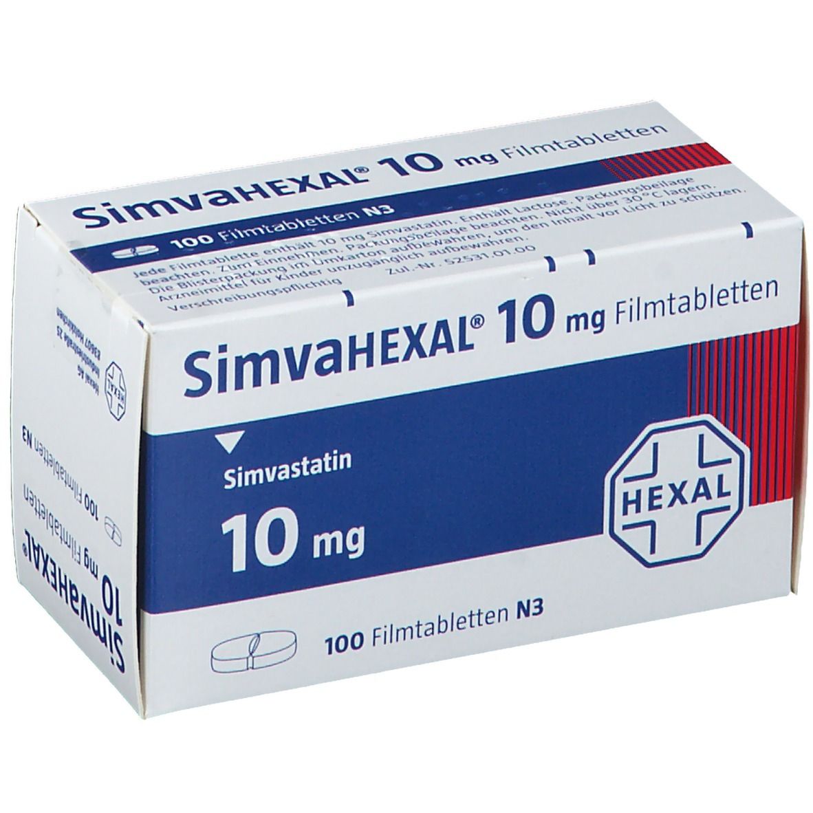 SimvaHEXAL® 10 mg 100 St mit dem E-Rezept kaufen - Shop Apotheke
