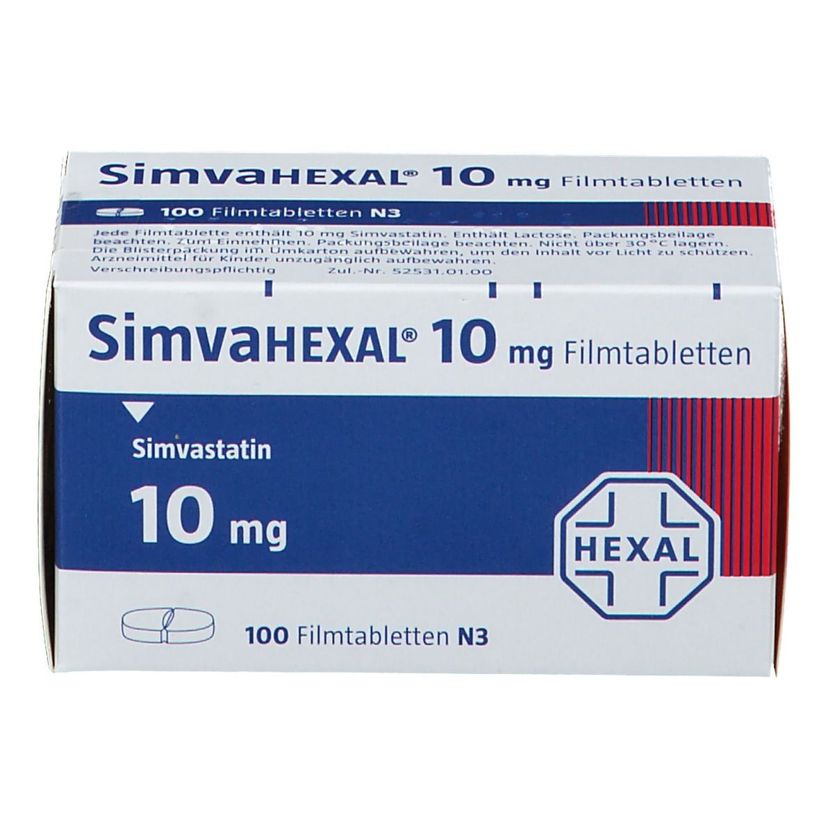 SimvaHEXAL® 10 mg 100 St mit dem E-Rezept kaufen - Shop Apotheke