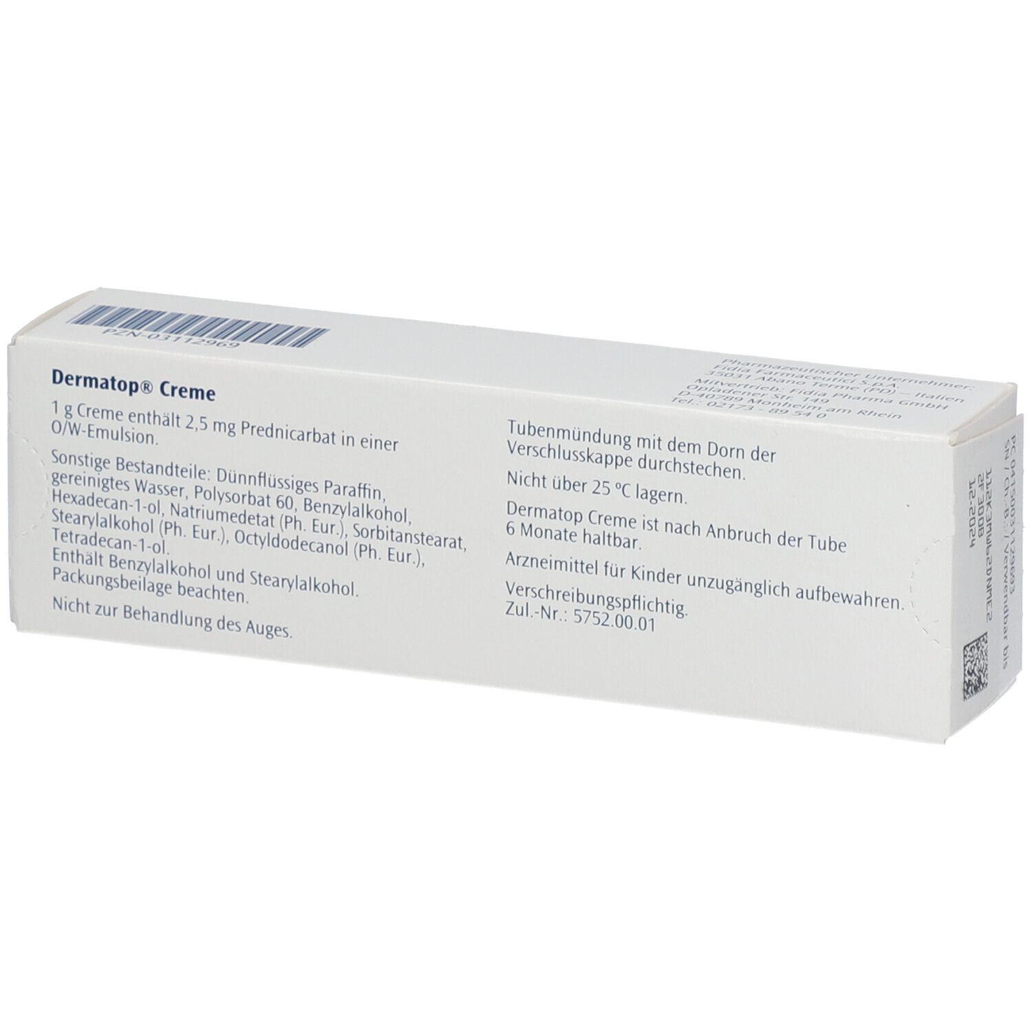 Dermatop® Creme 2,5 mg/g 30 g mit dem E-Rezept kaufen - Shop Apotheke