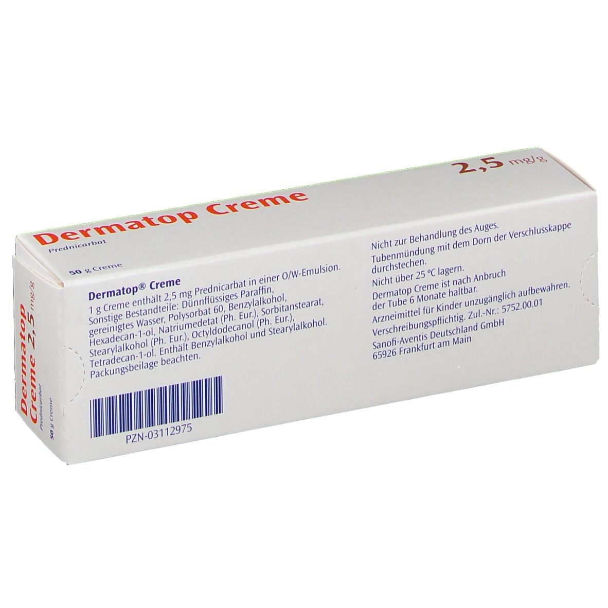 Dermatop® Creme 2,5 mg/g 50 g mit dem E-Rezept kaufen - Shop Apotheke