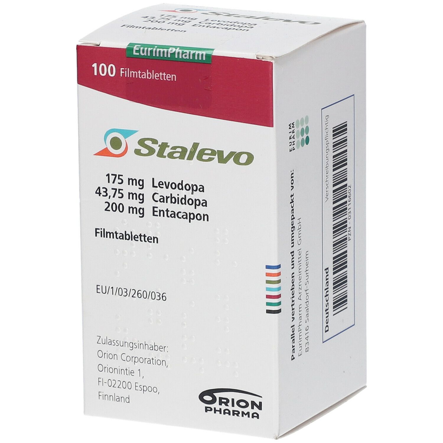 Stalevo 175 mg/43,75 mg/200 mg 100 St mit dem E-Rezept kaufen - Shop ...