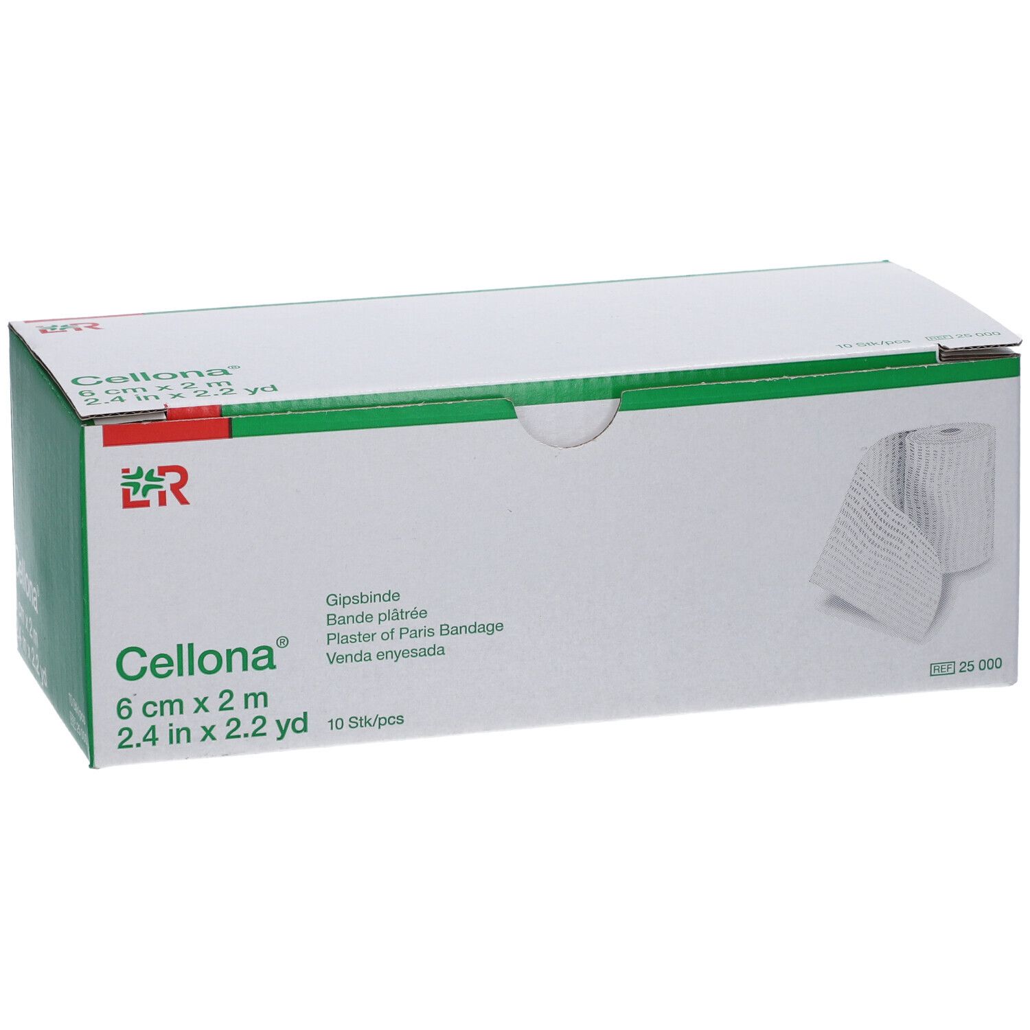 Cellona® Gipsbinde 6 cm x 2 m 2x5 St - Shop Apotheke