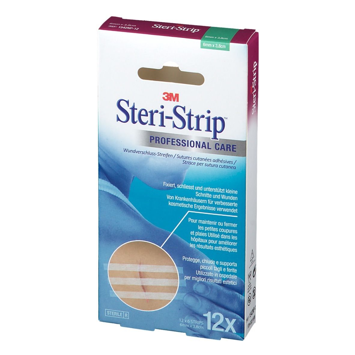 Steri Strip steril 6 mm x 38 mm 12x6 St - Shop Apotheke