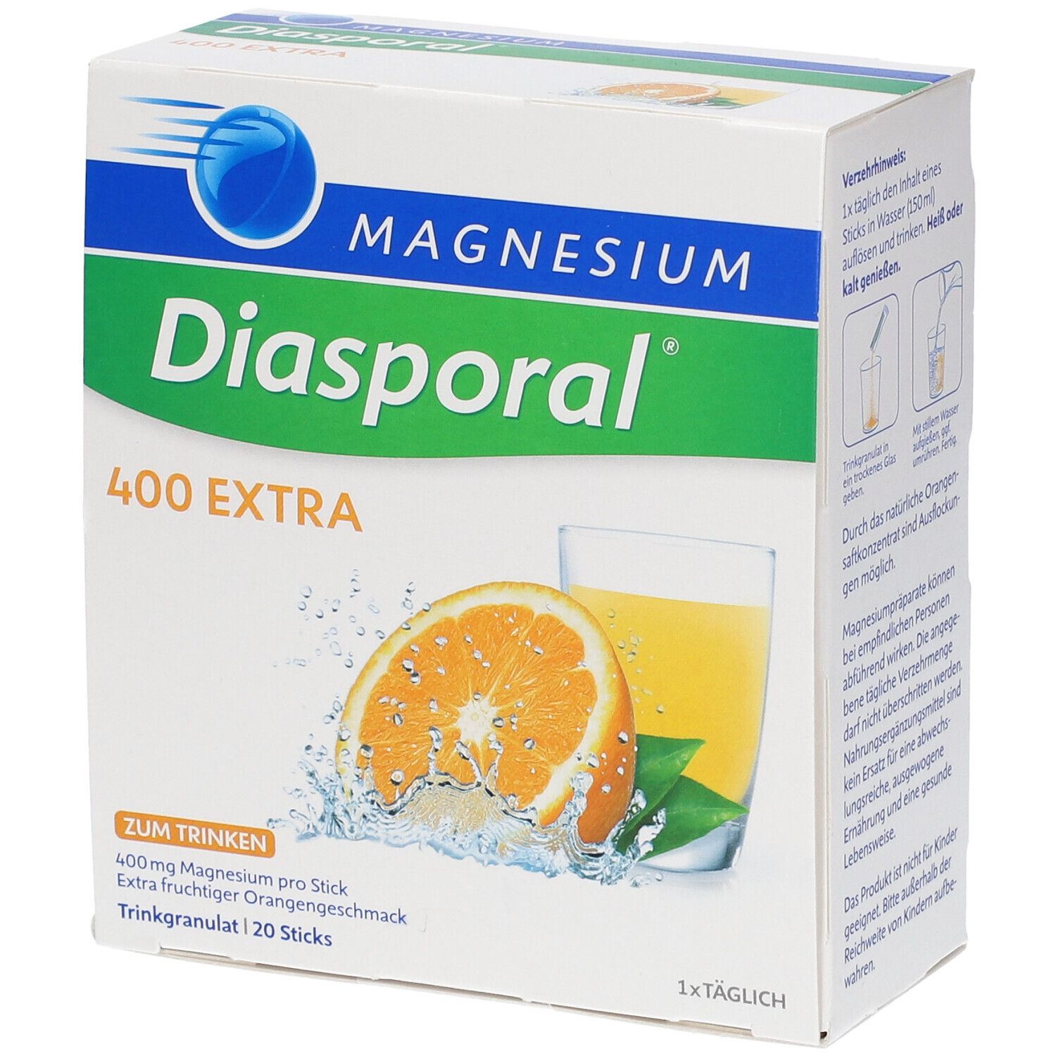 Magnesium-Diasporal® 400 EXTRA 20 St - shop-apotheke.com
