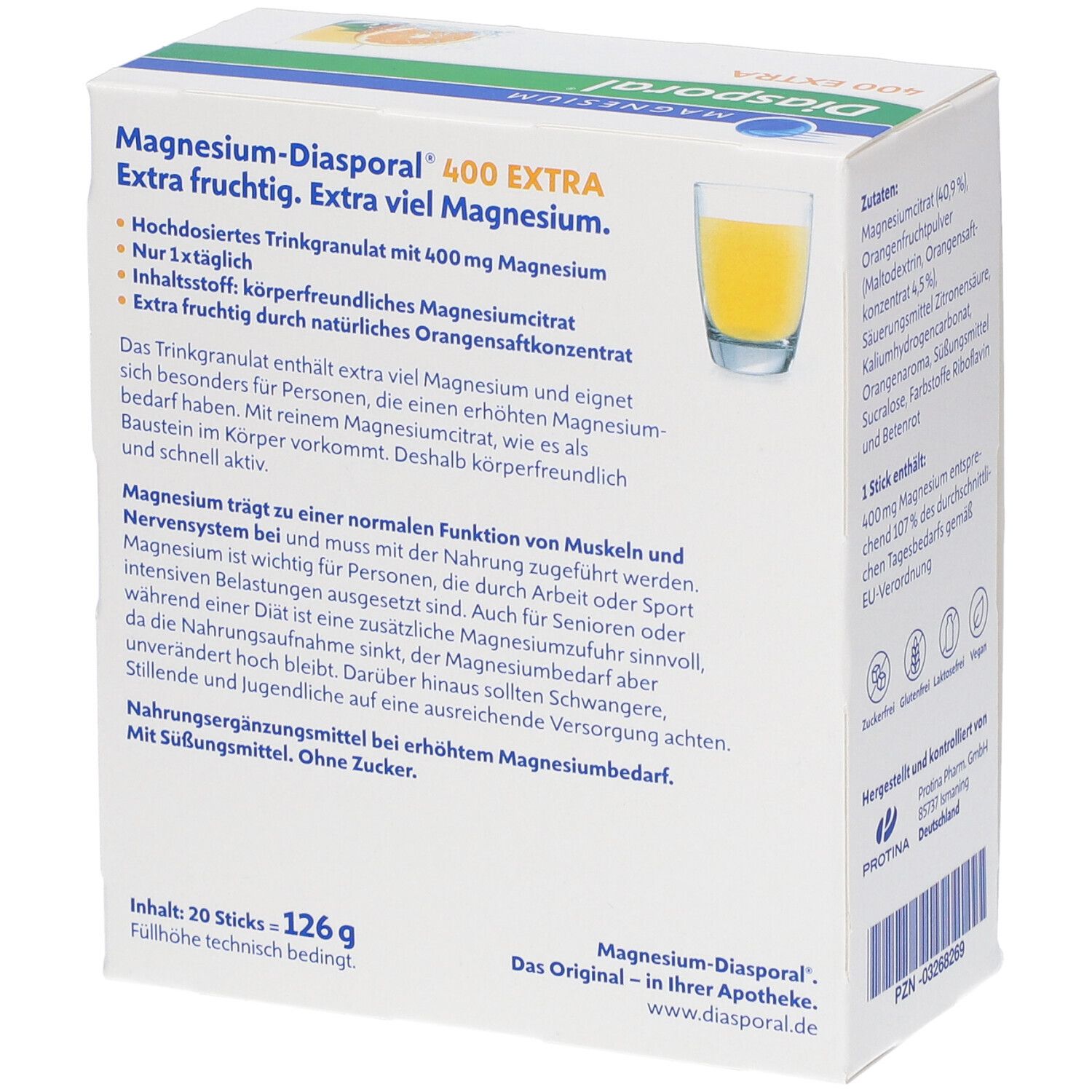 Magnesium-Diasporal® 400 EXTRA 20 St - shop-apotheke.com