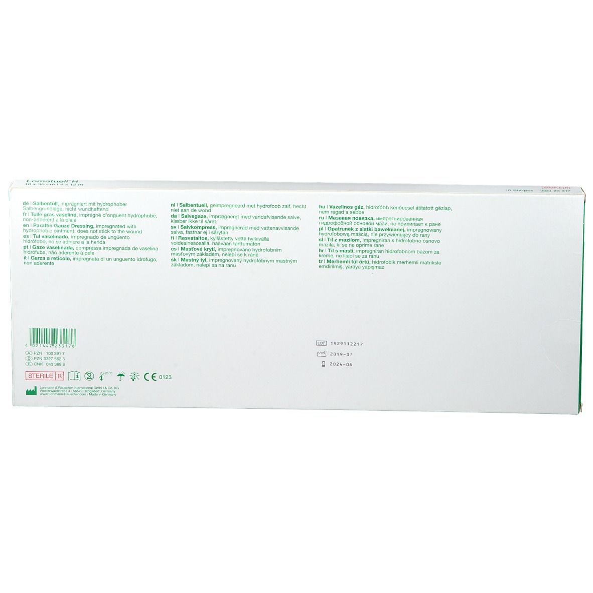 Lomatuell® H 10 cm x 30 cm steril 10 St - shop-apotheke.at