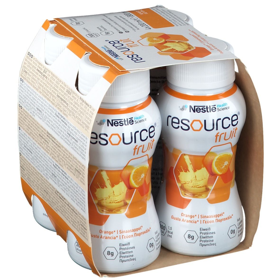 RESOURCE® Fruit Orange 4x200 ml - Shop Apotheke