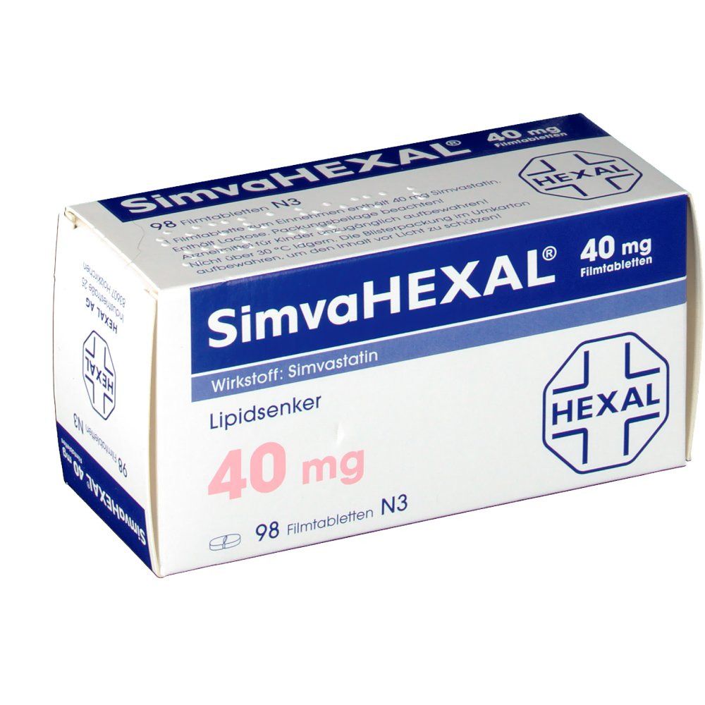 SimvaHEXAL® 40 mg 98 St mit dem E-Rezept kaufen - Shop Apotheke