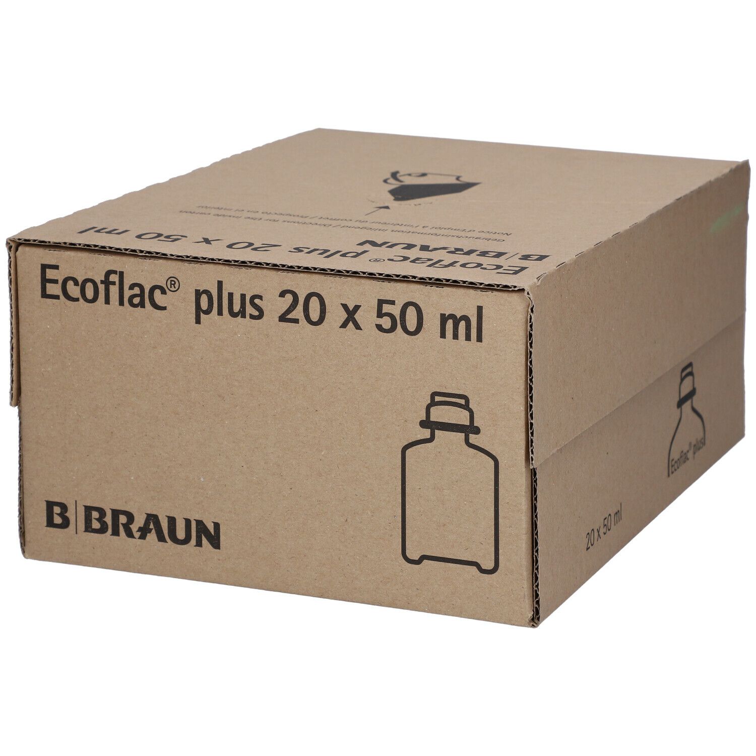 Isotone Kochsalz-Lösung 0,9 % Braun Ecoflac® plus 20x50 ml - Shop Apotheke