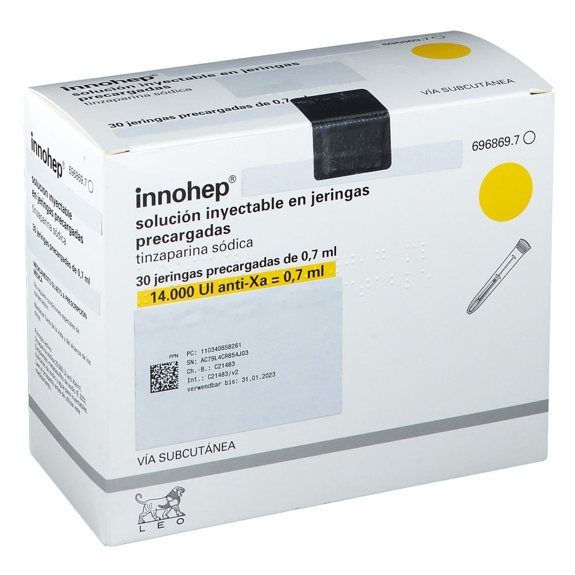 innohep® 20.000 30x0,7 ml mit dem E-Rezept kaufen - Shop Apotheke