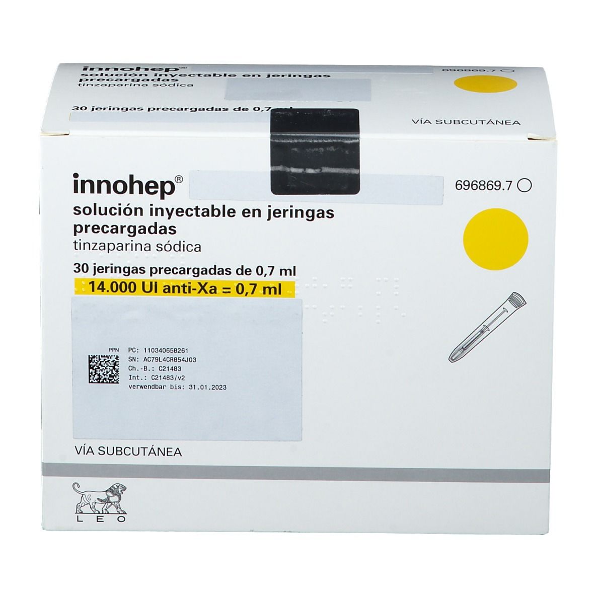 innohep® 20.000 30x0,7 ml mit dem E-Rezept kaufen - Shop Apotheke