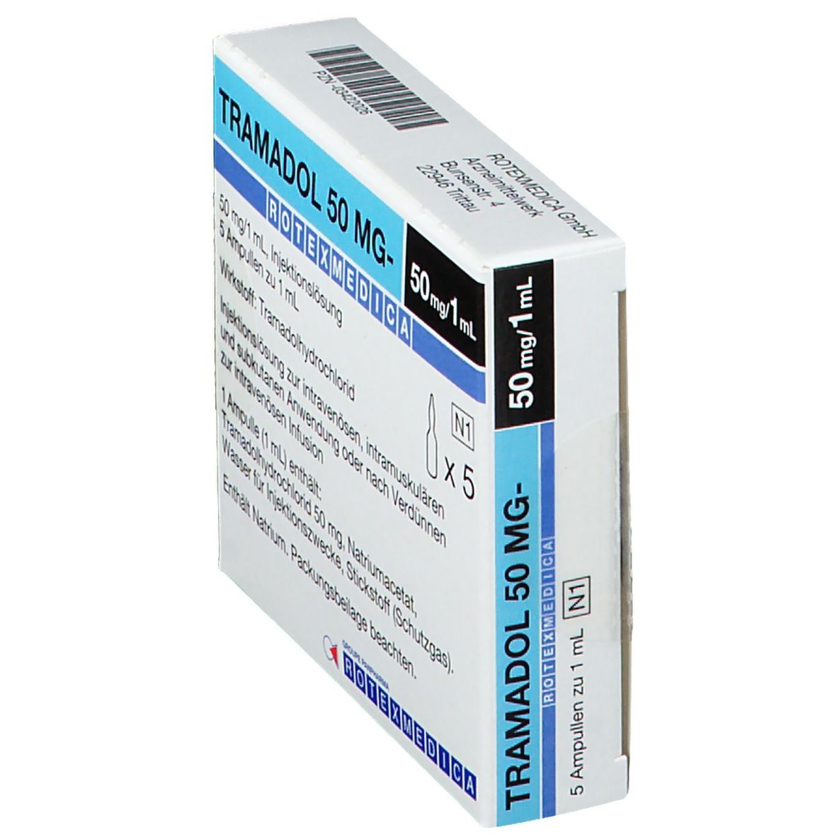 Tramadol 50 mg Rotexmedica 5x1 ml mit dem E-Rezept kaufen - Shop Apotheke
