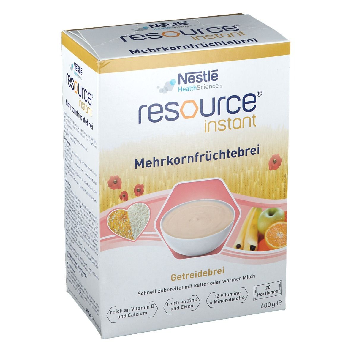 RESOURCE® Instant Mehrkornfrüchtebrei 600 g - Shop Apotheke