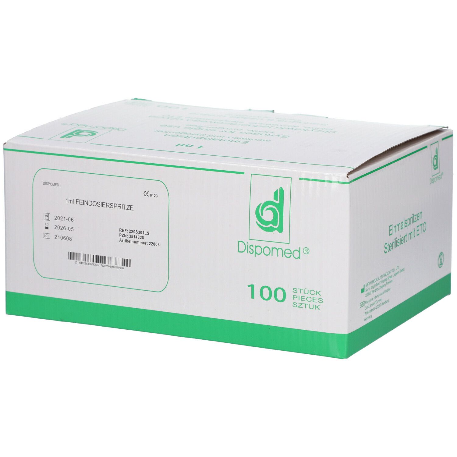 Dispomed® Spritze 1 ml ohne Kanüle 100 St - Shop Apotheke