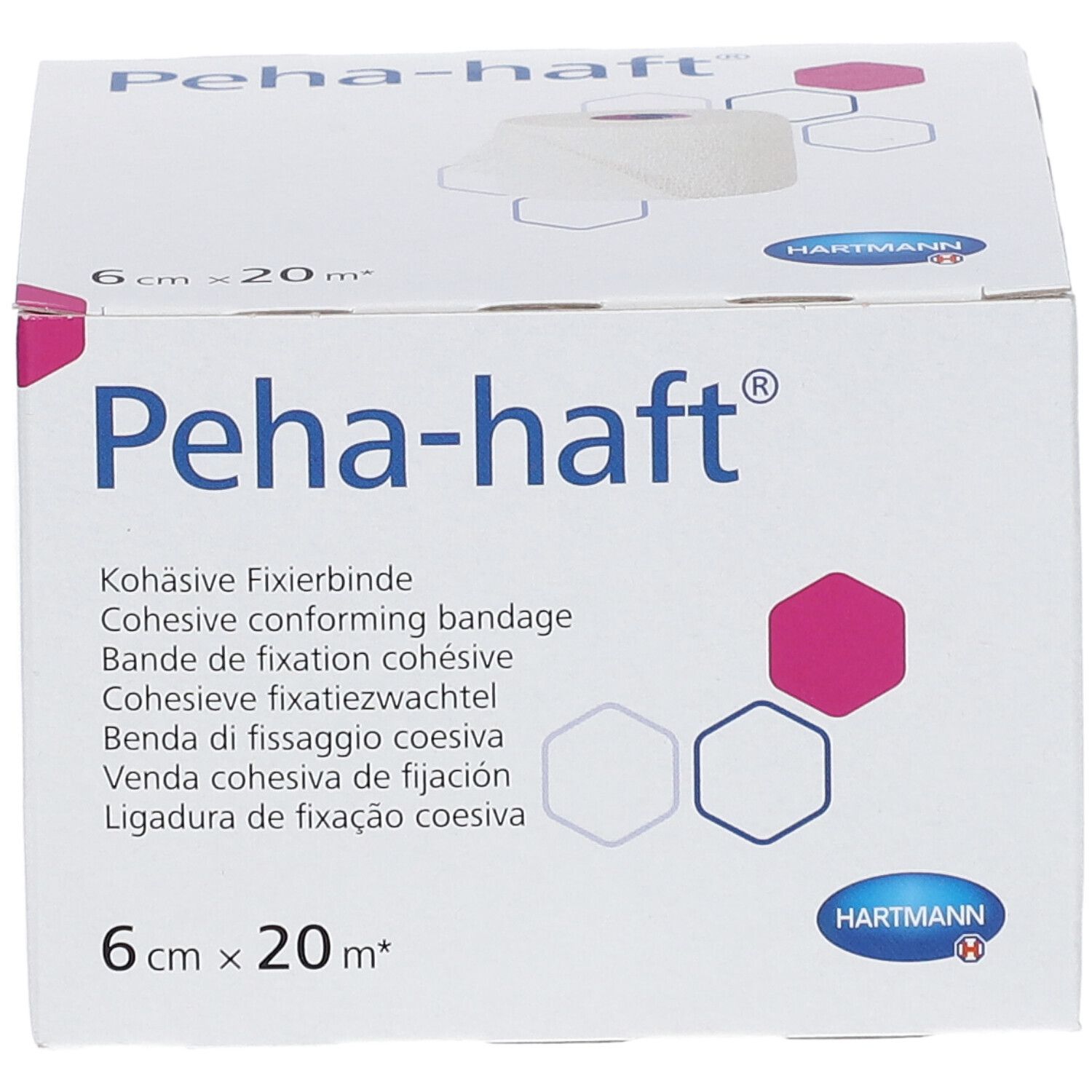 Peha-haft® Fixierbinde latexfrei 6 cm x 20 m 1 St - SHOP APOTHEKE