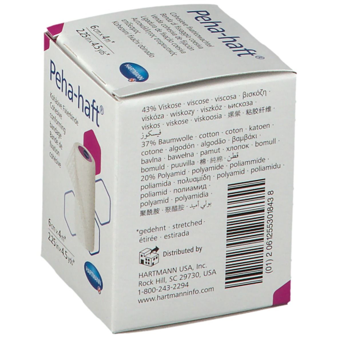 Peha-haft® Fixierbinde latexfrei 6 cm x 4m 1 St - SHOP APOTHEKE