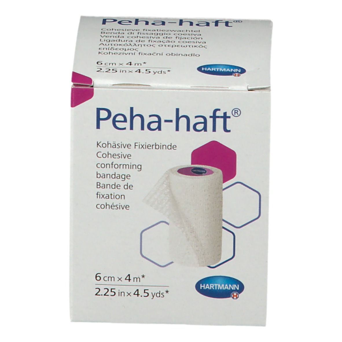 Peha-haft® Fixierbinde latexfrei 6 cm x 4m 1 St - SHOP APOTHEKE