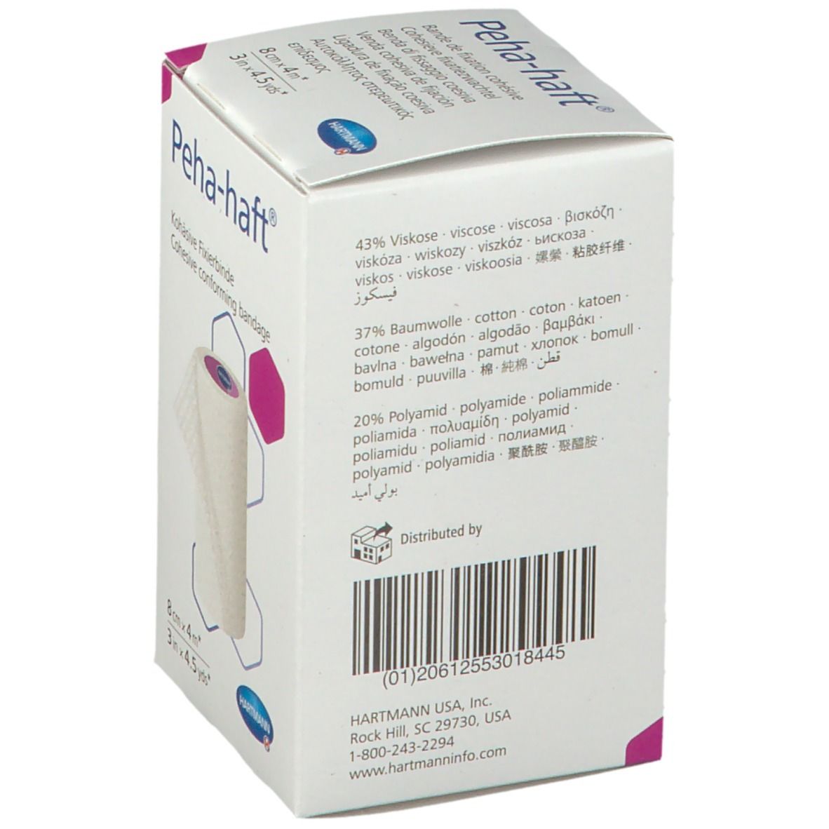 Peha-haft® Fixierbinde latexfrei 8 cm x 4 m 1 St - SHOP APOTHEKE
