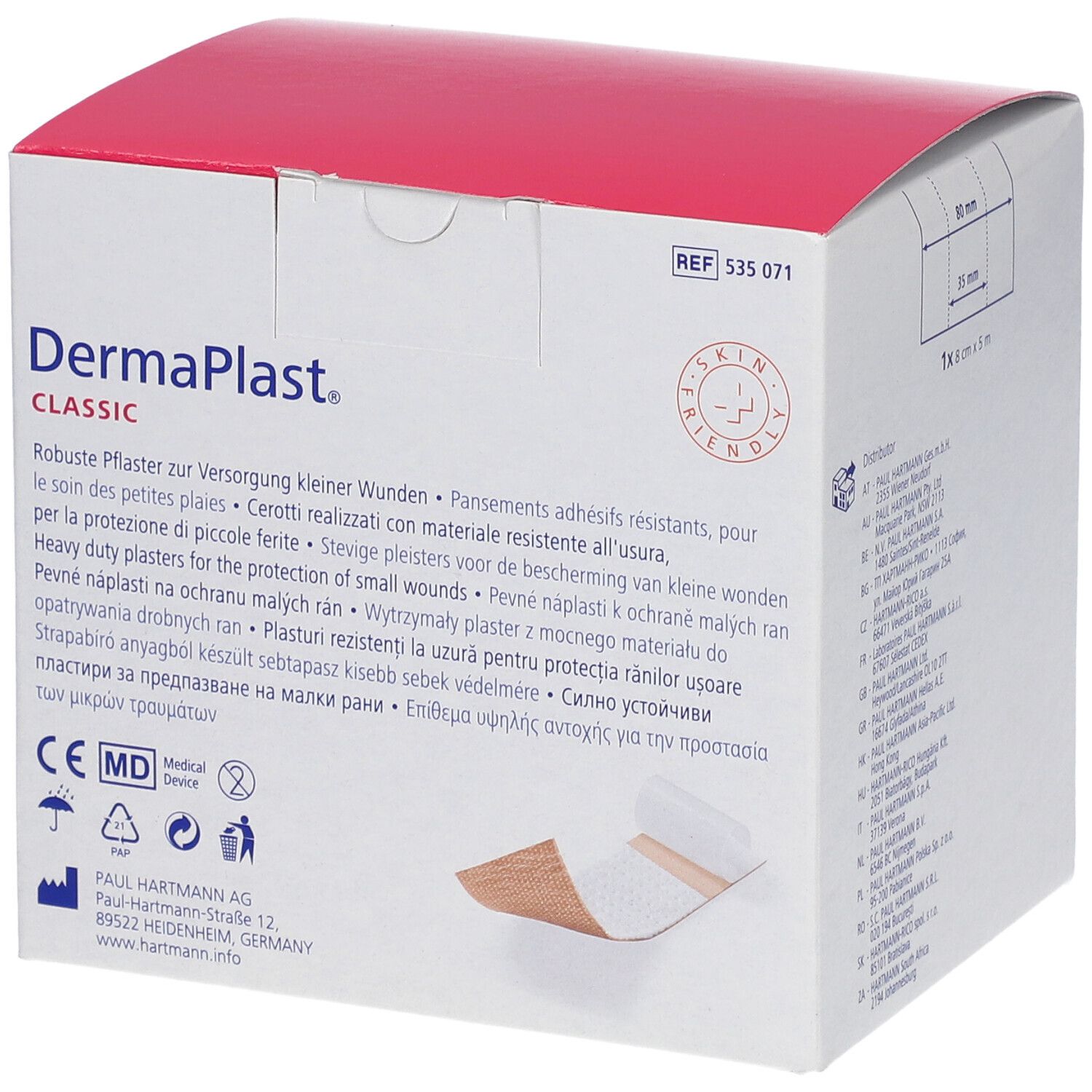 DermaPlast® classic 8 cm x 5 m 1 St - shop-apotheke.com