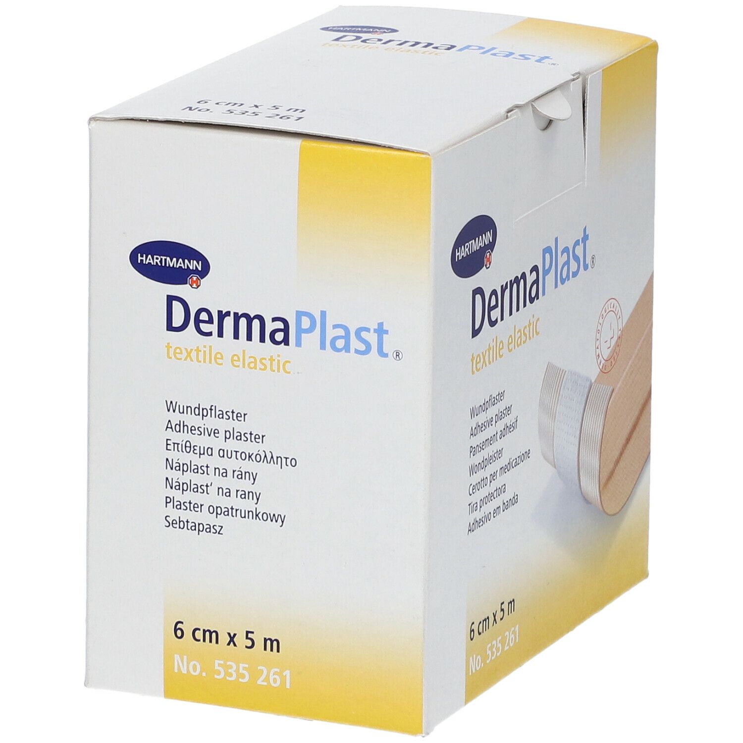 DERMAPLAST textile elastic Pflaster 6 cmx5 m 1 St - Shop Apotheke
