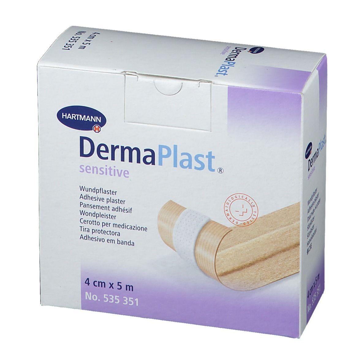 DermaPlast® sensitive Wundpflaster 4 cm x 5 m 1 St - shop-apotheke.com